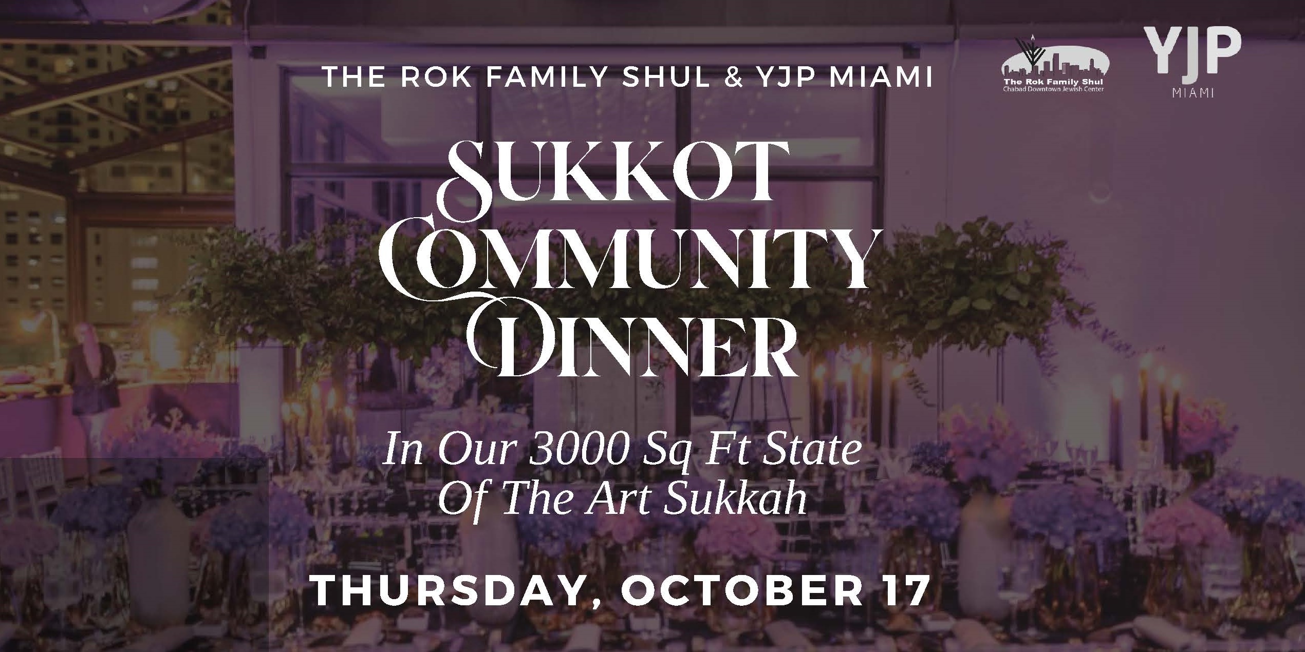Intimate Shabbat Dinner & Cocktails | YJP Miami